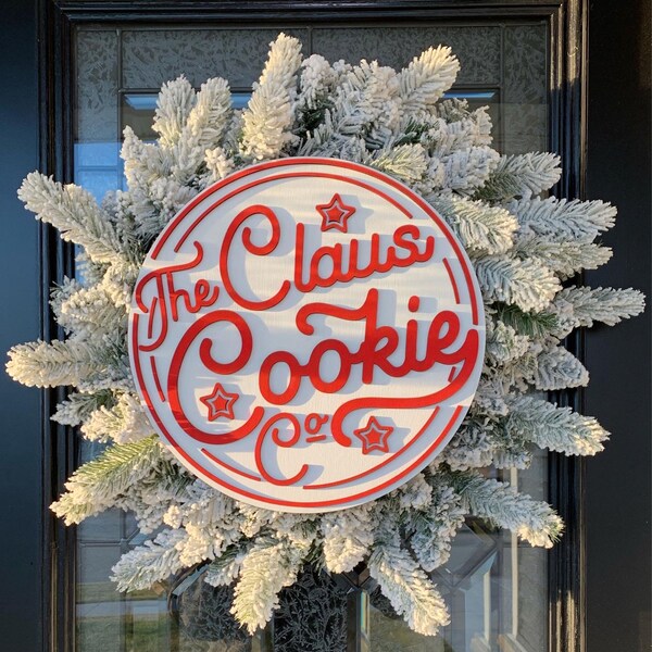 SVG the Claus Cookie Co | Cutting File | Retro Vintage Circle Round ...