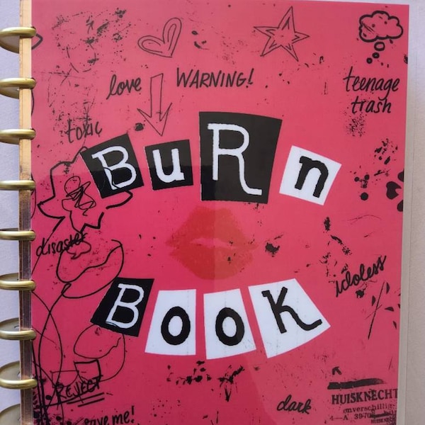 Front and Back Cover Set Mean Girls Inspired *burn Book* 4 Use W ...