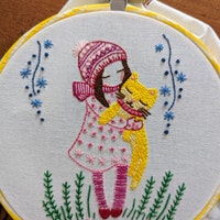 Kitty Hand Embroidery Pattern PDF - Etsy Australia