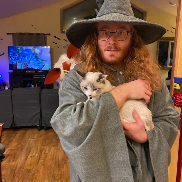 Grey "crooked Mage" Witch Hat / Wizard Hat / Pointy Hat / Mage ...