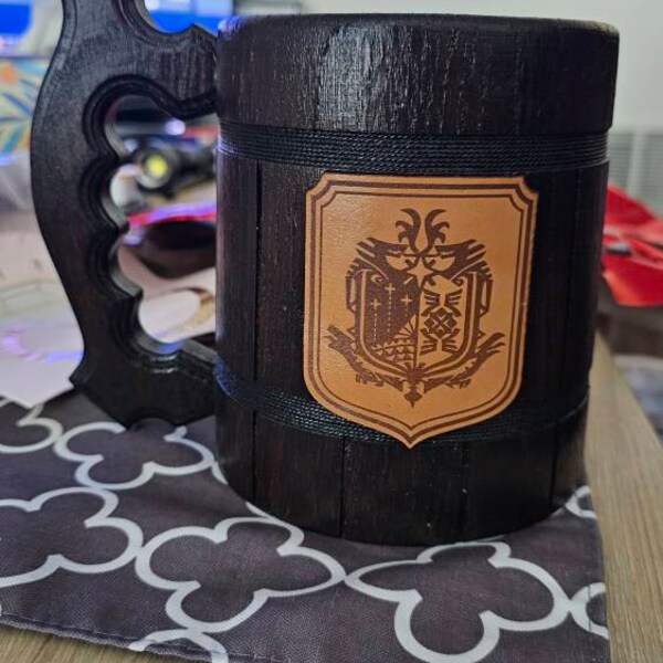 Personalized Groomsmen Beer Mug Custom Wooden Stein Customizable Best ...