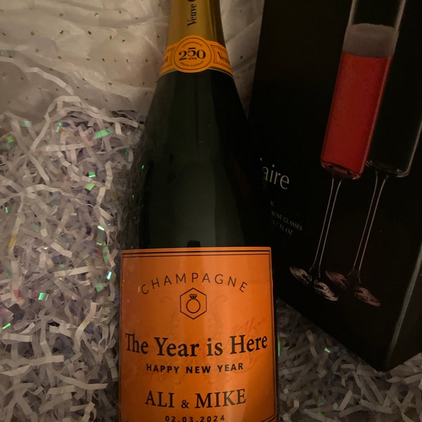 Custom Champagne Label, Champagne Bottle Labels, Mini Champagne Bottle ...