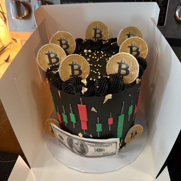 Bitcoin Edible Wafer Cake Cupcake Topper - Etsy