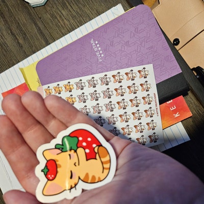 Kawaii Cat Workout Planner Stickers, Workout Reminders, Cute Planner ...