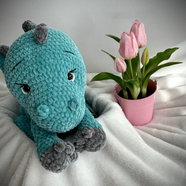 PDF DEUTSCHE Häkelnanleitung Für Den Dino "ruby", Design Von Nadelkunst ...