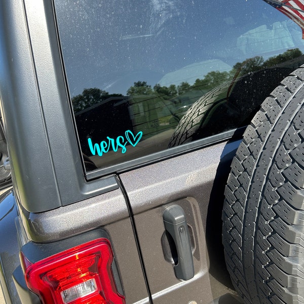 Hers | Driven by a Girl | Truck Girl | Hers NOT HIS Decal | Female ...