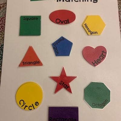 Learning Shapes, Shape Matching Game, Educational Preschool Printable ...