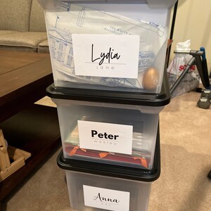 Printable Milestone Box Labels Name Decal for School File - Etsy