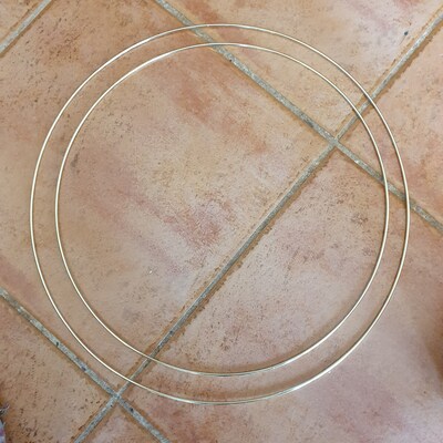 Gold Macrame Metal Hoop Macrame Craft Ring Dreamcatcher Hoop 3.5-40cm ...