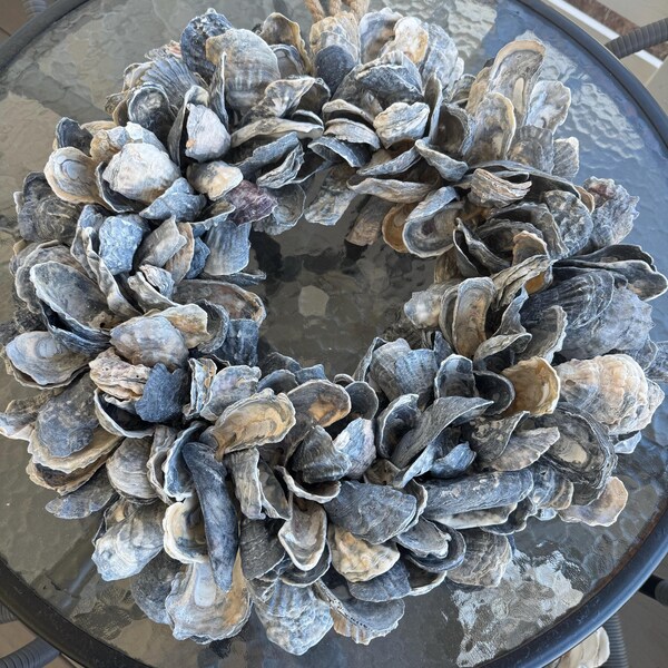 Oyster Shell Table Runner or Hanging Wall Decor. - Etsy
