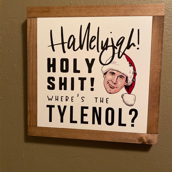 Funny Christmas Sign, Christmas Sign, Christmas Wooden Sign, Christmas ...