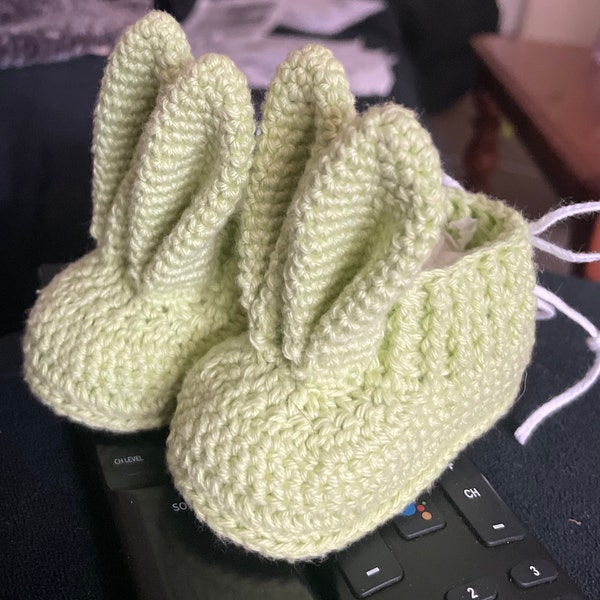 Bunny Slippers Crochet Pattern, Bunny Shoes Crochet Pattern, Crochet ...