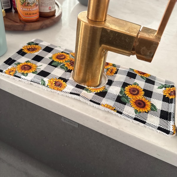 Faucet Splash Catcher | Faucet Drip Catcher | Kitchen Sink Splash ...