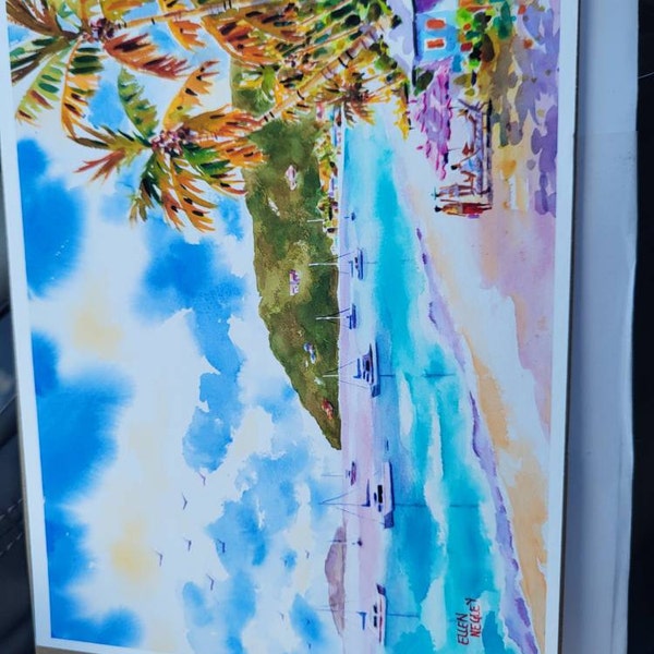 Tortola Art, Cane Garden Bay, British Virgin Islands, BVI Art, Ellen ...