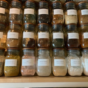 Boho Fruit Nut and Pantry Labels Water and Oil Resistant - Etsy