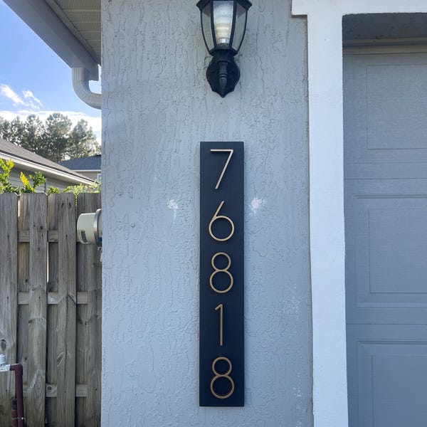 Address Sign for House, Horizontal Address Plaque, New Home Sign, House ...