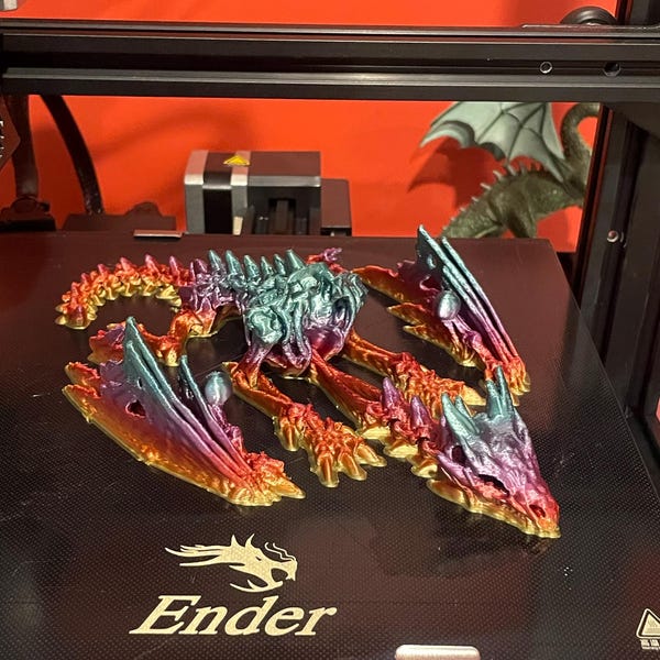 Wraithwing Dragon Cinderwing3d, STL File for 3D Printing,, STL Print ...