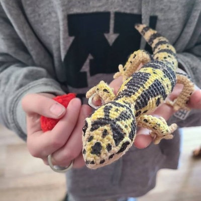 Crochet Pattern Leopard Gecko House, Crochet Pet Cave, Tutorial Extra ...