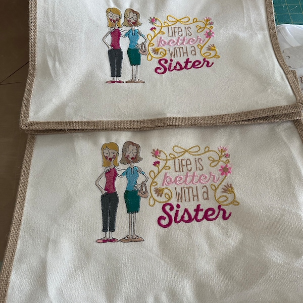 Sister Sayings - 14 Machine Embroidery Designs - Multiple Sizes ...