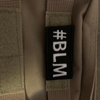 Black Lives Matter BLM Embroidered Iron-on Patch 2.2 X 1.1 BLM Hook ...