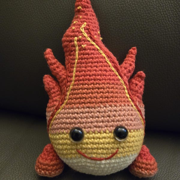 Fire Sprite Crochet Pattern: Amigurumi Flame Toy (PDF Tutorial) - Etsy