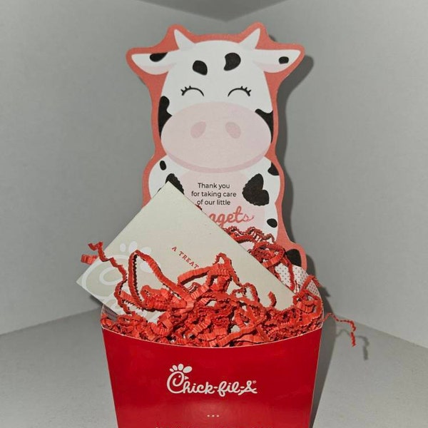 Cow Teacher Gift, Chicken Gift Card Holder INSTANT DOWNLOAD Printable ...