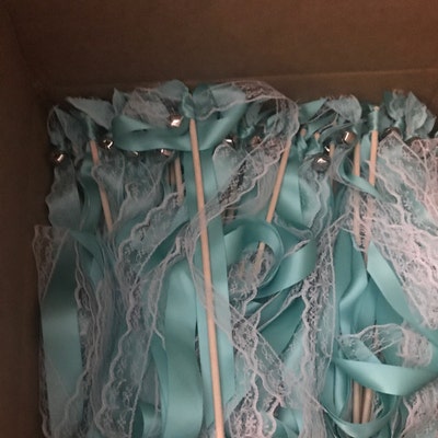 175 Ribbon Wands Send off Ideas Ceremony Exit Wedding Ribbon Favors ...