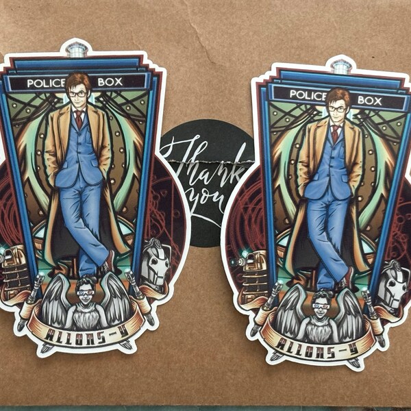 10th Doctor, Doctor Who Sticker, Vinyl Sticker, Individual Die Cut - Etsy