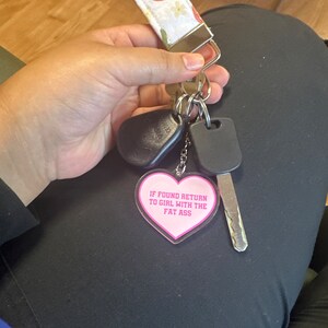 Return to Fat Ass Keychain, Acrylic Keychain, Baddie Keychain, Car ...