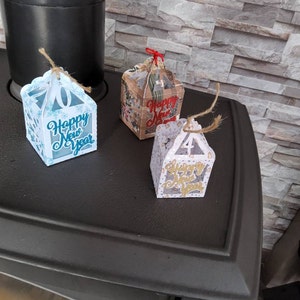 SVG Template Happy Birthday Favor Box Die Gift Boxes Cut - Etsy