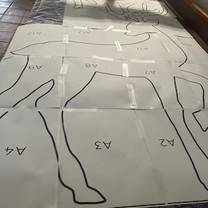 Plantilla de reno hembra de 4 pies cuando esté hecha. Plantillas ...