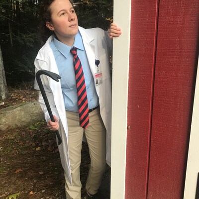 Half Life Cosplay Scientist Costume Pieces Black Mesa ID, Neck Tie and ...