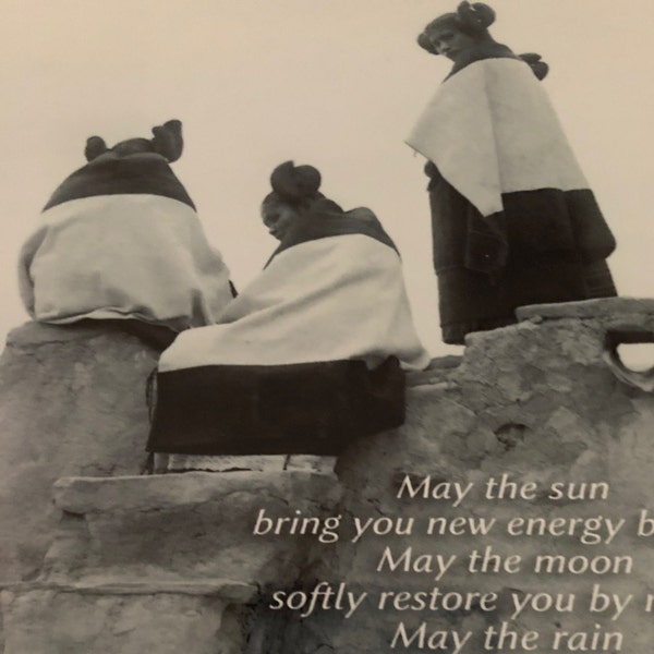 Native American BLESSING - THANKSGIVING Card or HOUSEWARMING Gift ...