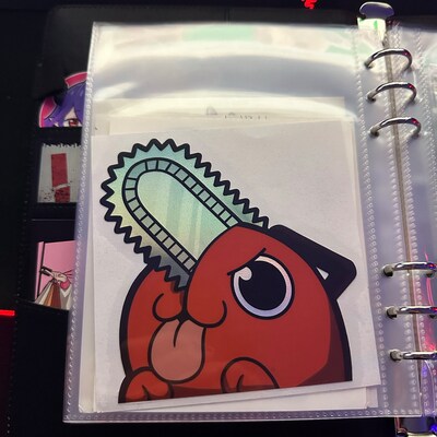 Derpy Fire Holographic Anime Game Chibi Car Laptop Vinyl Decal Sticker ...