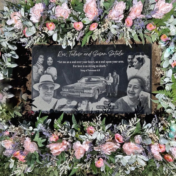 12x24x0.75 Human Headstone, Tombstone on the Grave Marker Granite ...