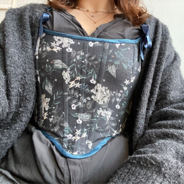 Cottagecore Corset Bodice, Renaissance Corset, Peasant Bodice, 18th ...