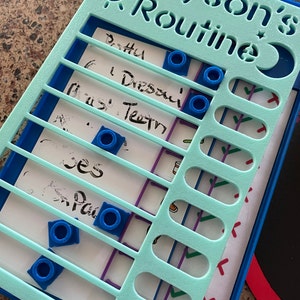 Sliding Routine Chart, Chore Chart, Daily Checklist, Kids Daily Tasks ...