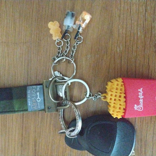 Boba Milk Tea Keychain, Mini Drink Keychain, Bubble Tea Drink Keychain ...