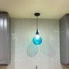 Hand Blown Glass Pendant Light, Kitchen Island Light , Ceiling Light ...