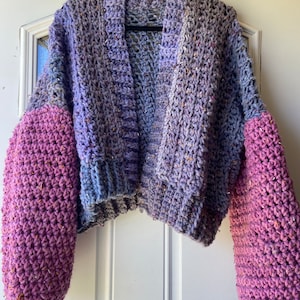 Crochet Pattern Easy Bomber Cardigan Chunky Crochet Sweater Simple ...