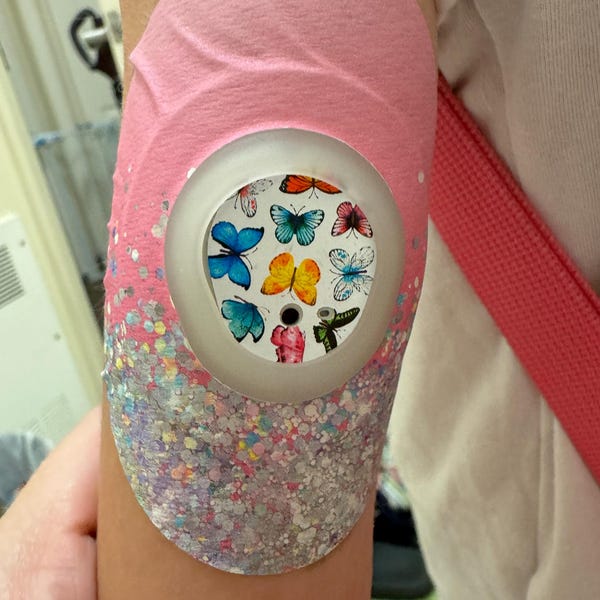 Set of 12 Butterfly Freestyle Libre 1 & 2 Diabetes Sensor Stickers ...