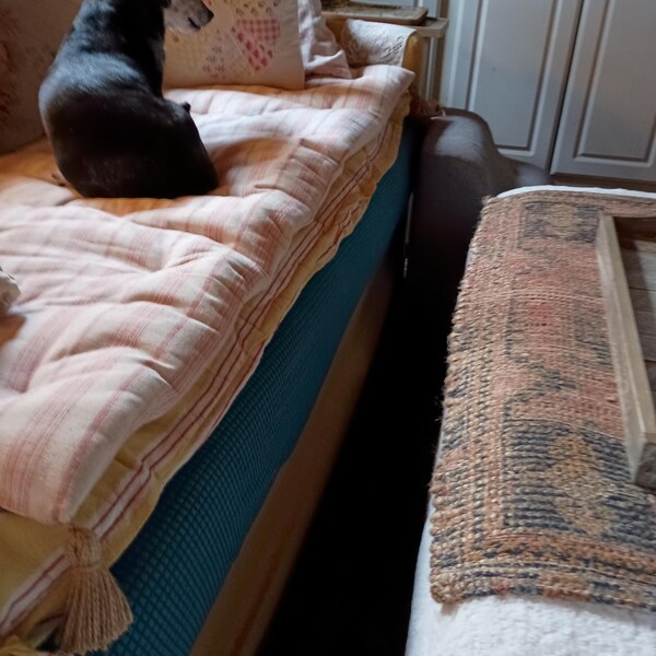 Linen Sofa Topper Couch Cover Pet Friendly Custom Size Handmade Couch ...