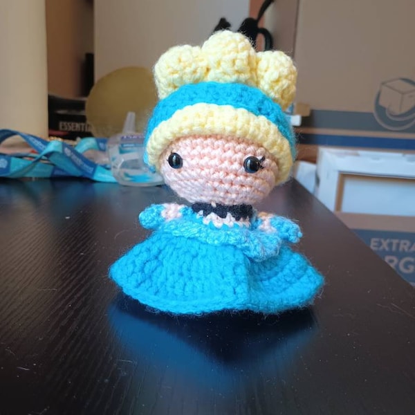 Crochet Cinderella Doll Amigurumi Pattern Fairytale Princess in English ...