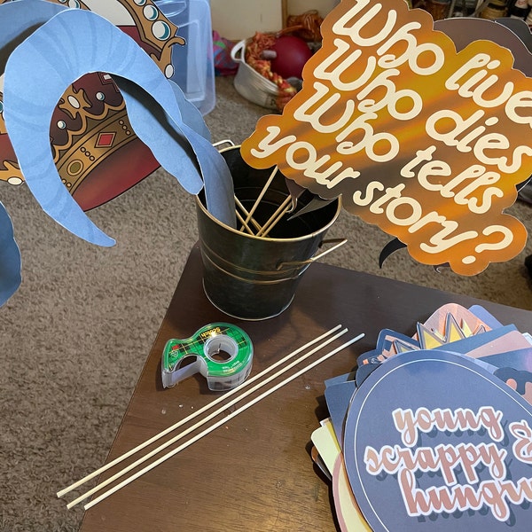 Hamilton the Musical Inspired Photo Booth Props, Hamilton Party ...