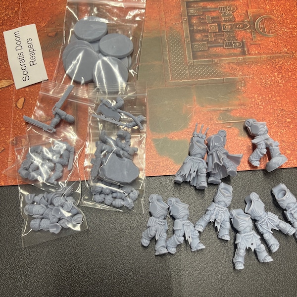 Socratis Doom Reapers | Stationforge | 10x Characters | 10x 32mm Bases ...