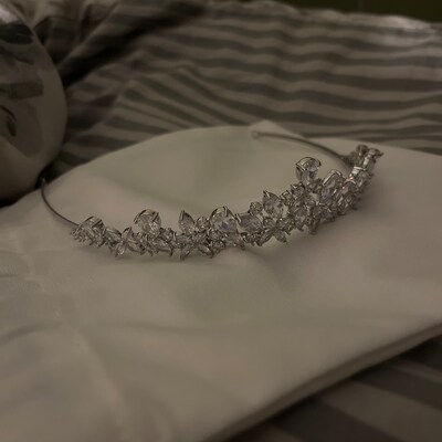 Handmade Beautiful Bridal Party Tiara Ellie Design With Simulated ...
