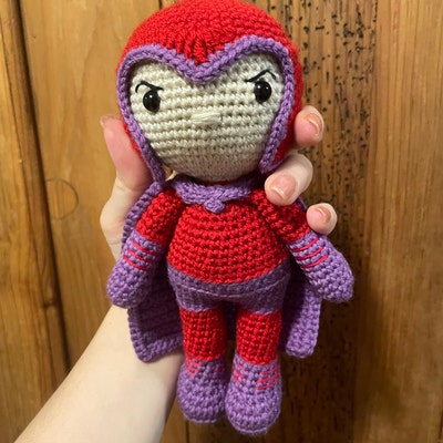 E-book Amigurumi Crochet Pattern Magneto X-men PDF english - Etsy