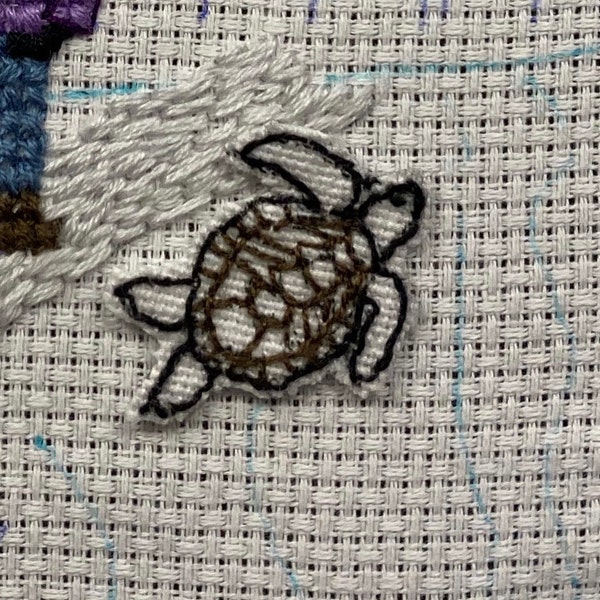 Sea Turtle Hand Embroidery Pattern, Ocean, Shell, Sea, Turtle, Hawaii ...
