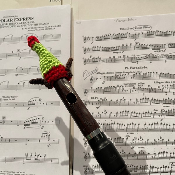 Flutehats, Little Crochet Hat for the Flute, Santa Hat - Etsy