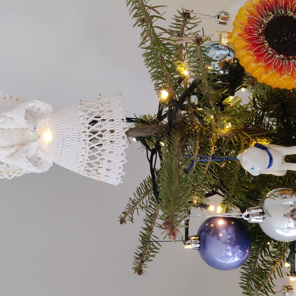 White Angel Figurine Religious Gift Christmas Ornament Tree Topper ...